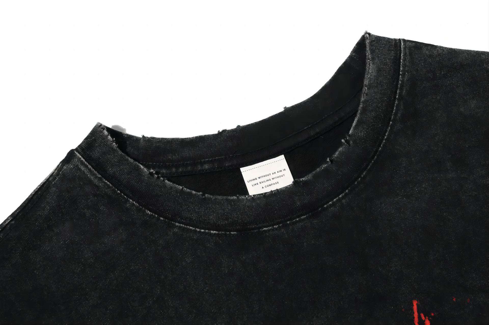 Drop Shoulder T-shirts Vintage Custom Graphic Designer