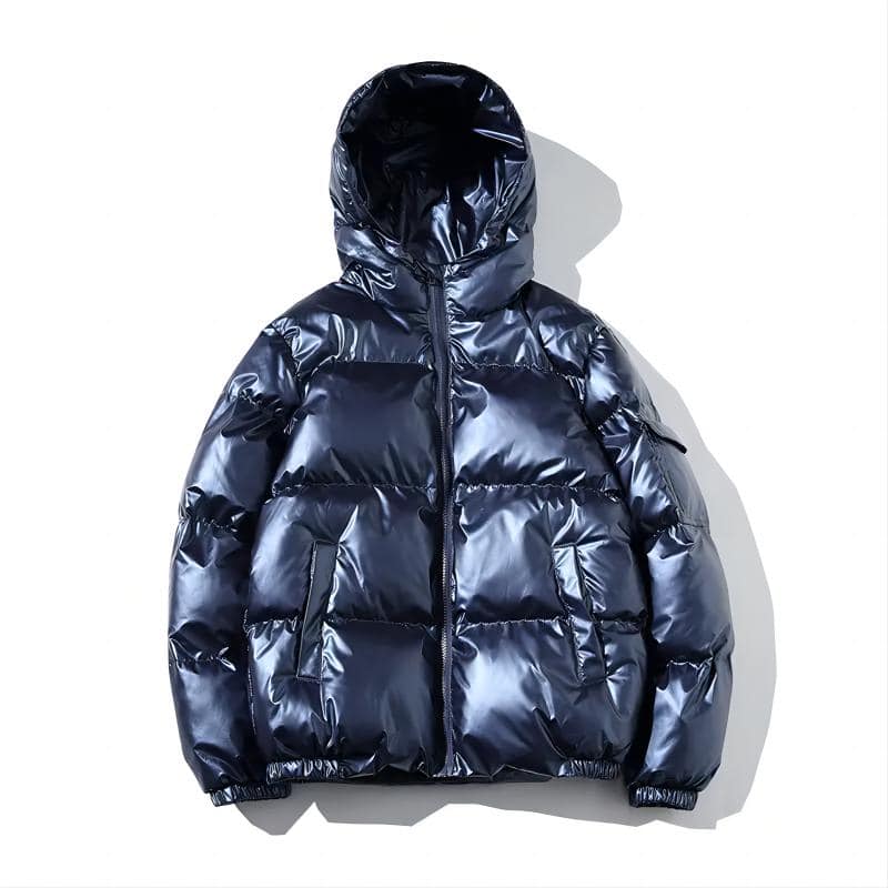 Polyester Puffer Jackets Wholesale Shiny Custom