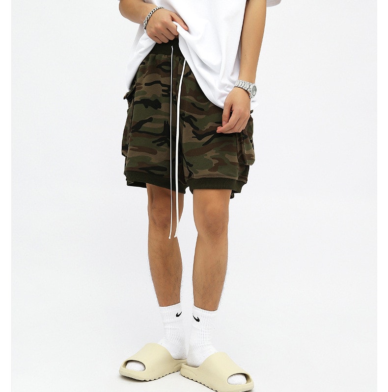 Custom high-end hip hop camo casual shorts | Best Custom Streetwear ...