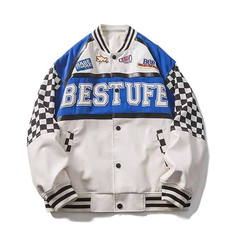 Puff Printing Leather Varsity Jacket | Best Custom Streetwear Manufacturer
