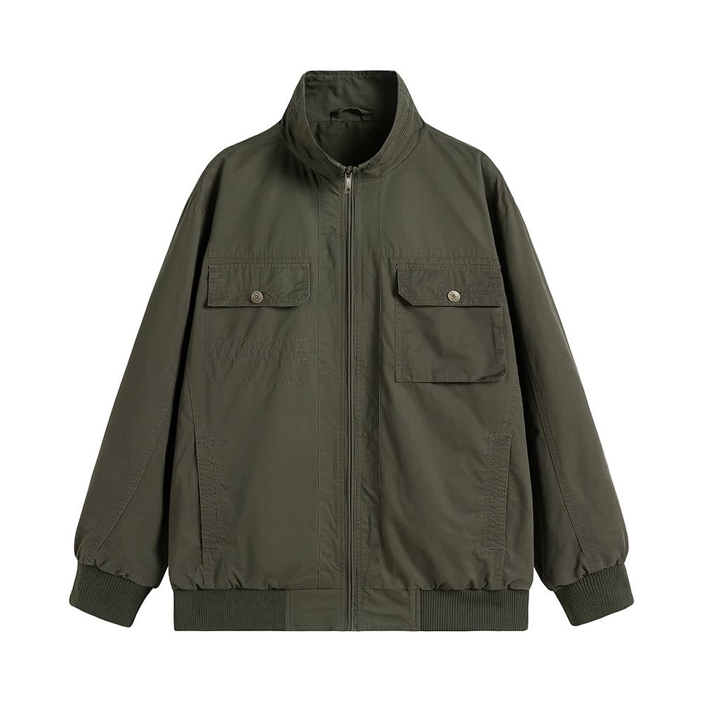 Casual stand-up collar zip up cargo jacket | Best Custom Streetwear ...