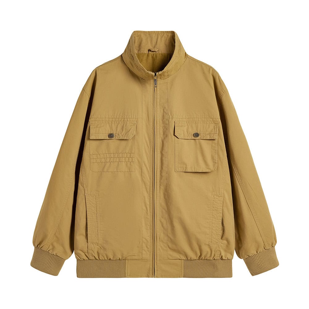 Casual stand-up collar zip up cargo jacket | Best Custom Streetwear ...