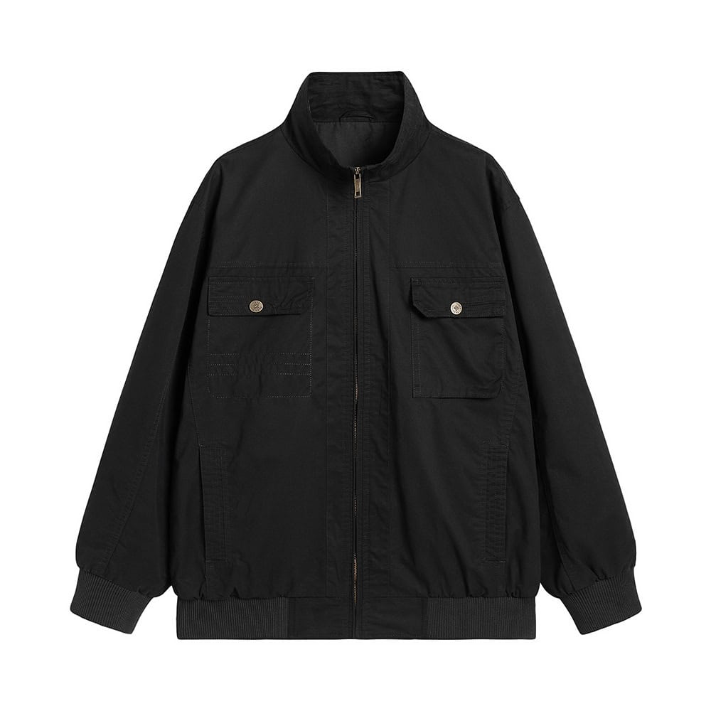 Casual stand-up collar zip up cargo jacket | Best Custom Streetwear ...