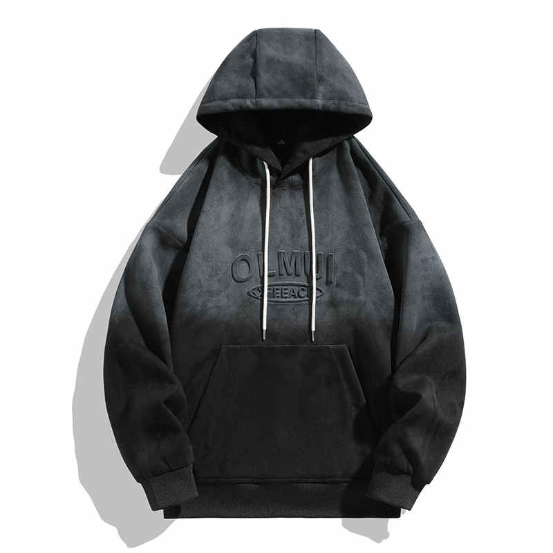 Custom Washed Vintage Streetwear Fashion Emboss Hoodie Manufacturer ...