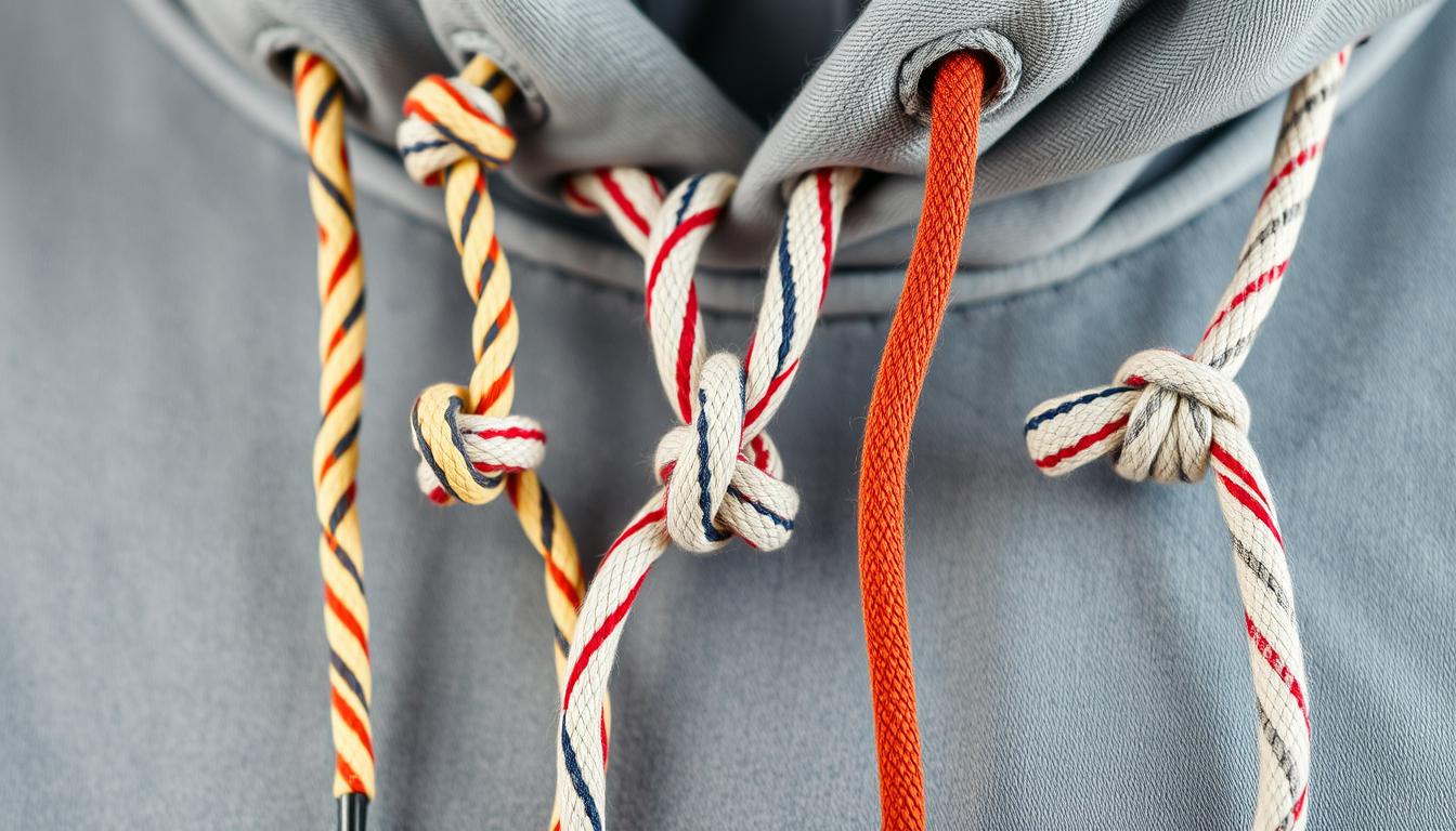 how to tie your hoodie strings