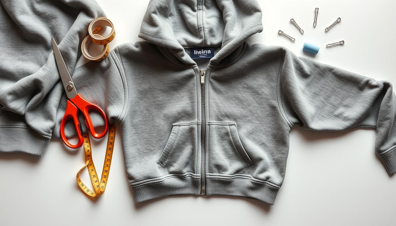 DIY Guide: How to Crop a Zip Up Hoodie