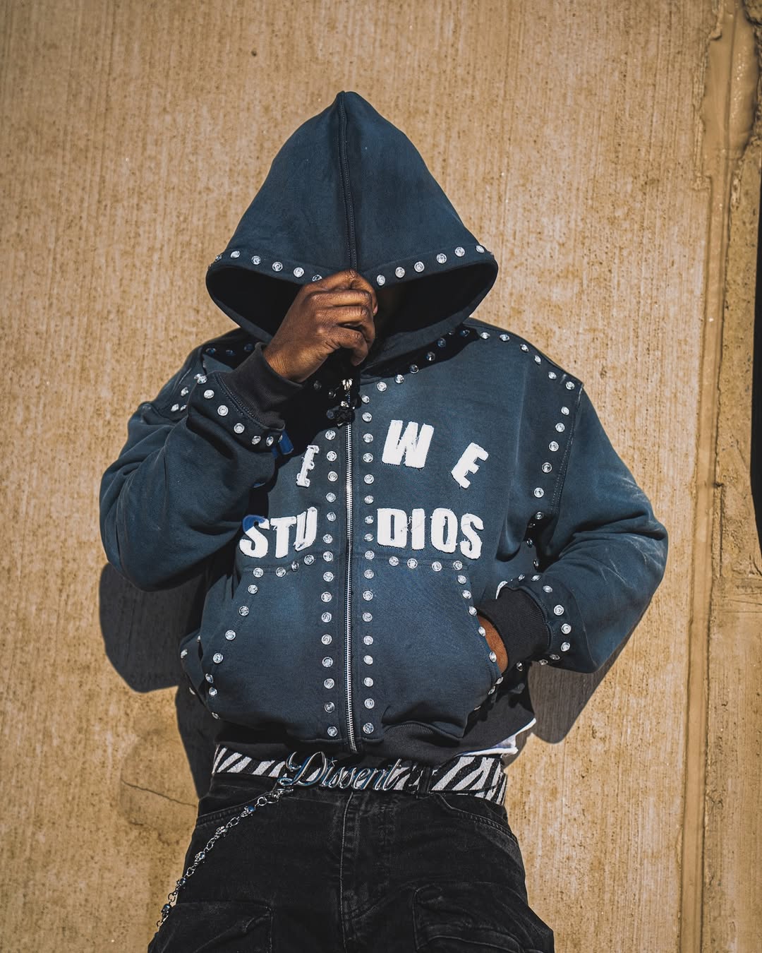 Custom Logo Vintage zip up Rhinestone Print Acid Washed Hoodie | Best ...